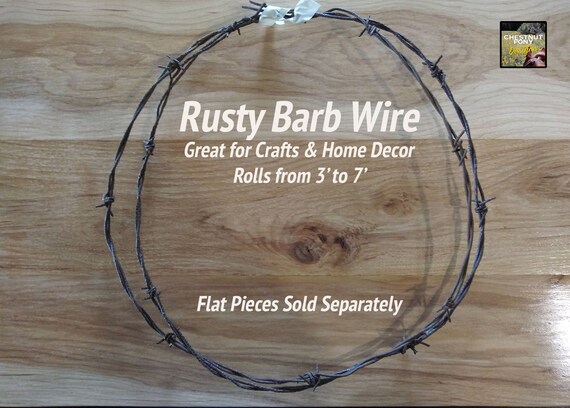 Rusty Barb Wire Roll Vintage wire from 100 yr old farm in | Etsy