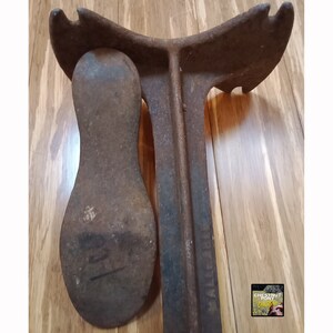 Vintage Cobblers Shoe Form & Stand, Malleable Antique Rustic Decor With ...