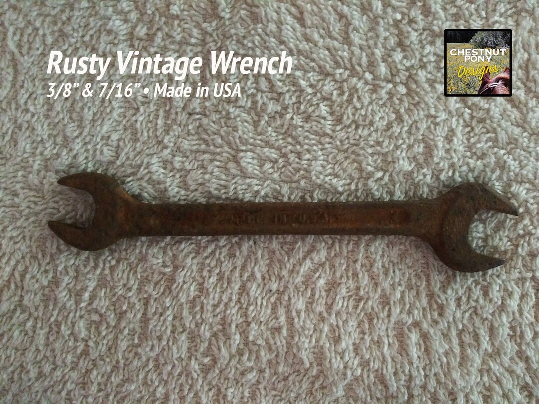 Vintage Mechanics Wrench 4.5 Inch - Rusty, Iron, Metal, Steampunk ...