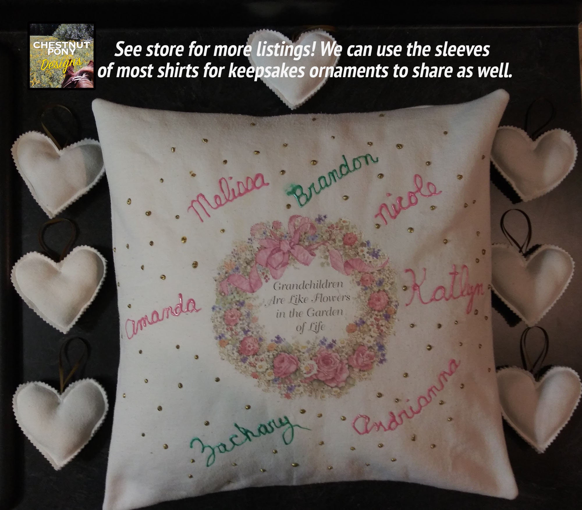 Small Memory Heart Pillows 2 Custom Made From Favorite - Etsy
