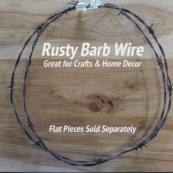 Rusty Barbed Wire - Etsy