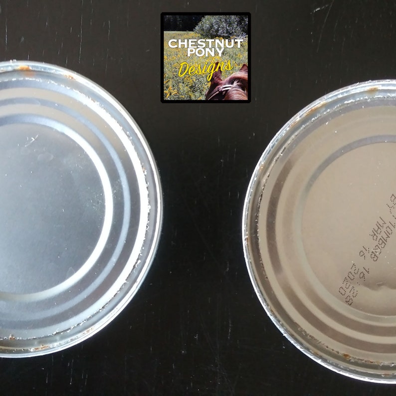 Tin Can Lids for Crafting, 9 Recycled Discs in Various Sizes. Great for ...