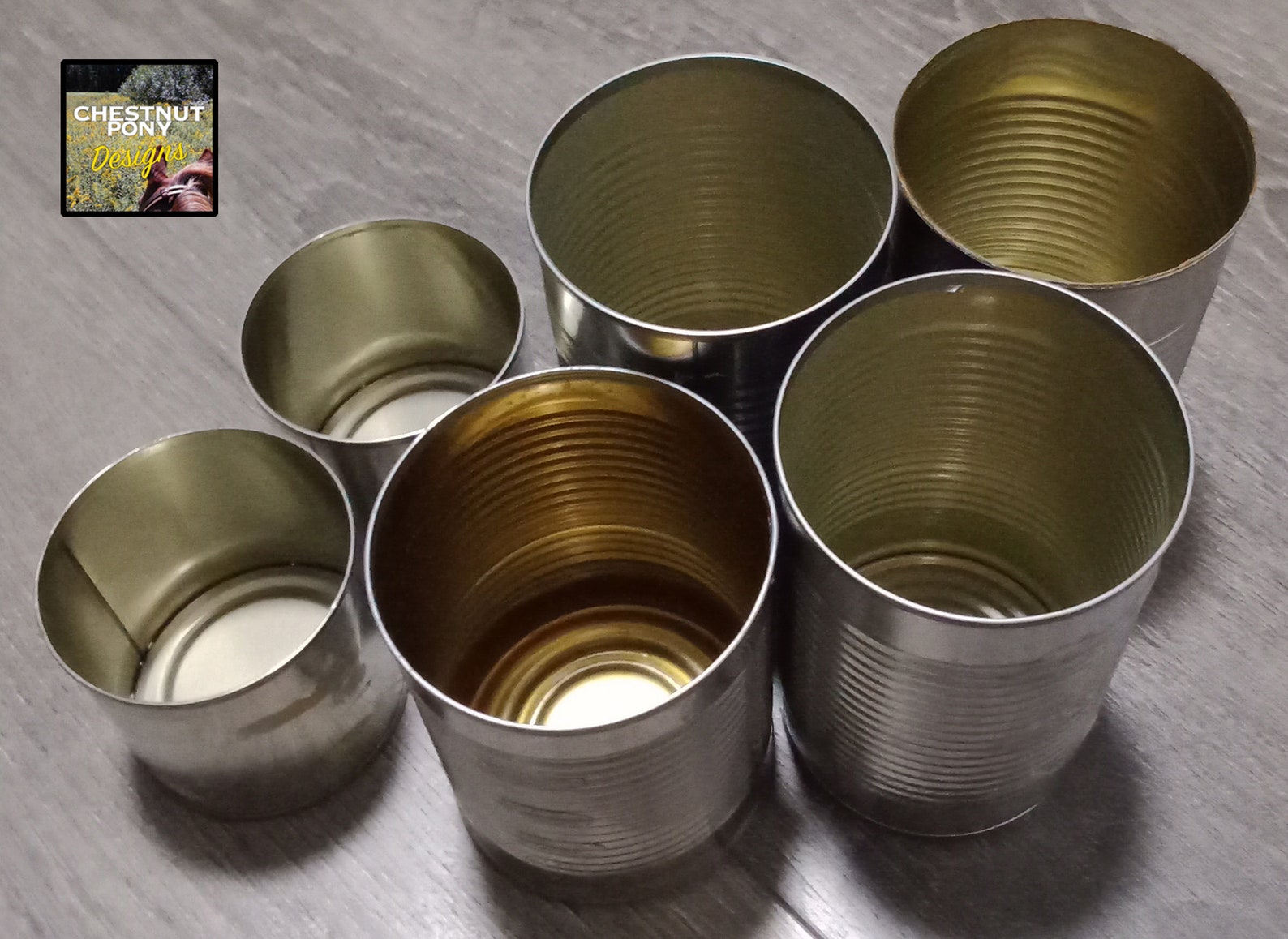 Tin Cans for Crafting - 6 Cans Great for Kids Projects, Candles ...