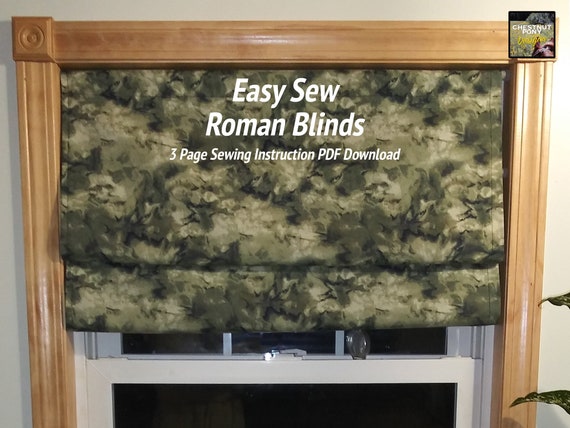 Easy Sew Roman Blinds in 5 Steps Make Your Own Tonight With | Etsy