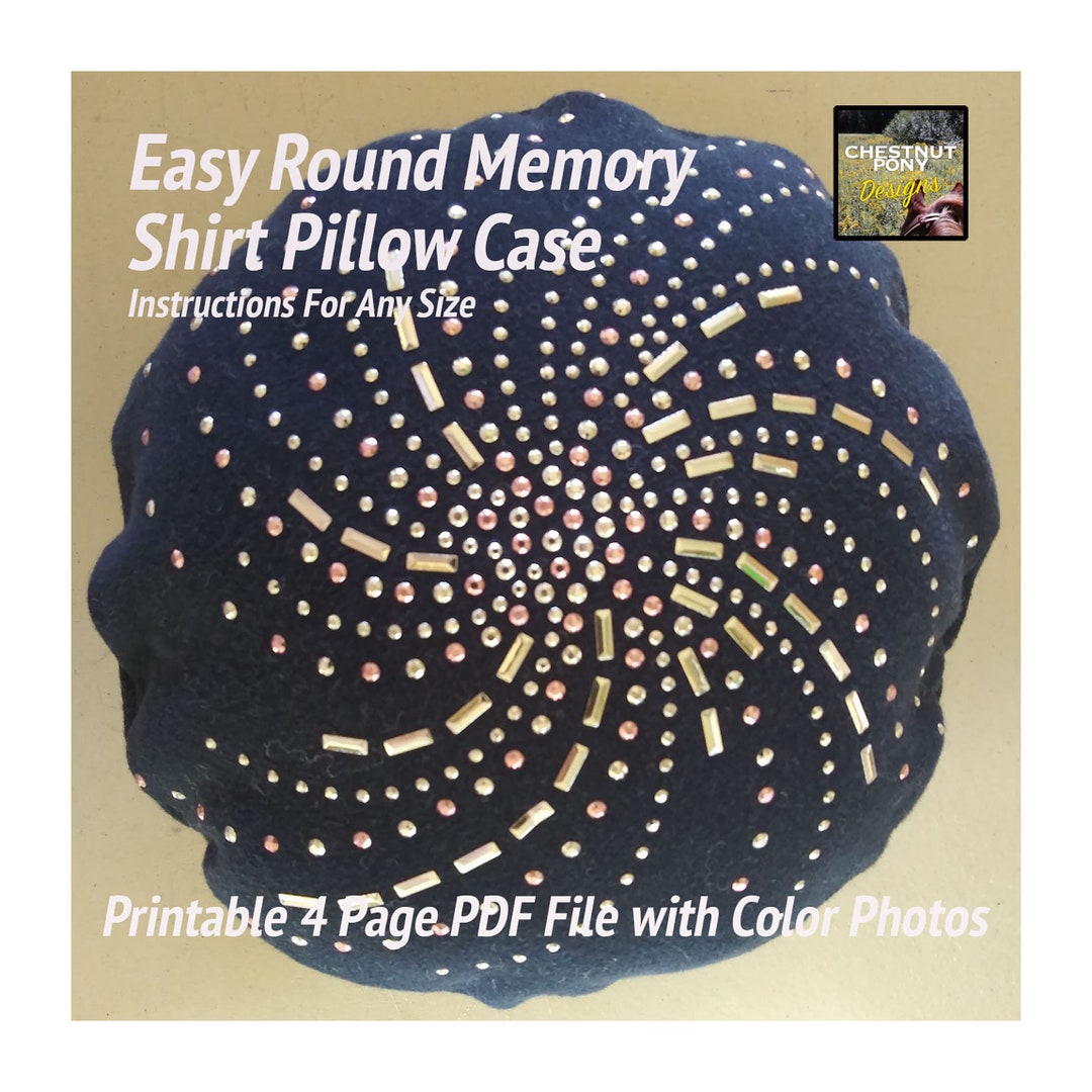 Easy Memory Pillow Pattern - Sew Round Keepsake From Your Favorite ...