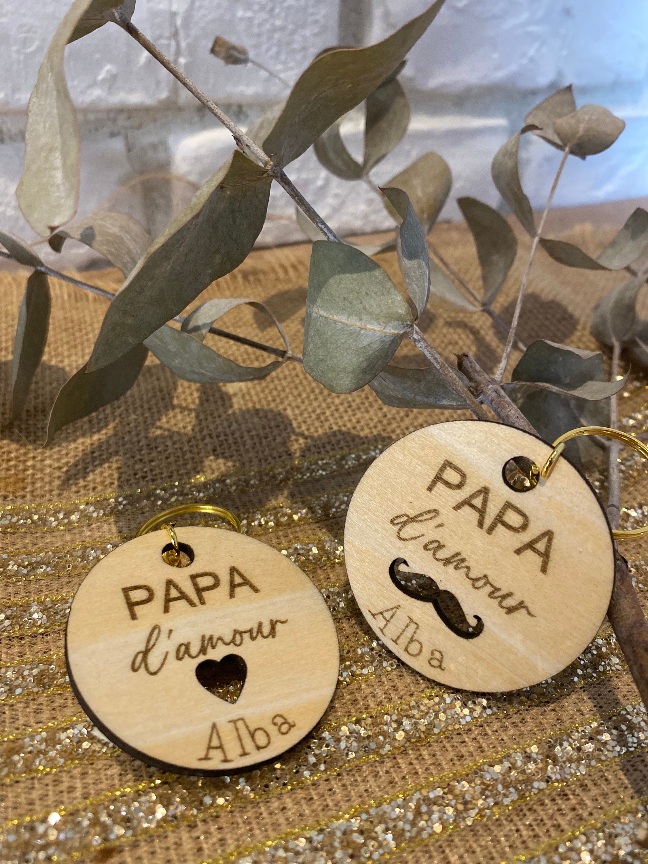 Personalized Dad Keychain - Etsy