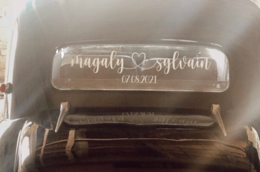 Wedding Car Decal - Etsy
