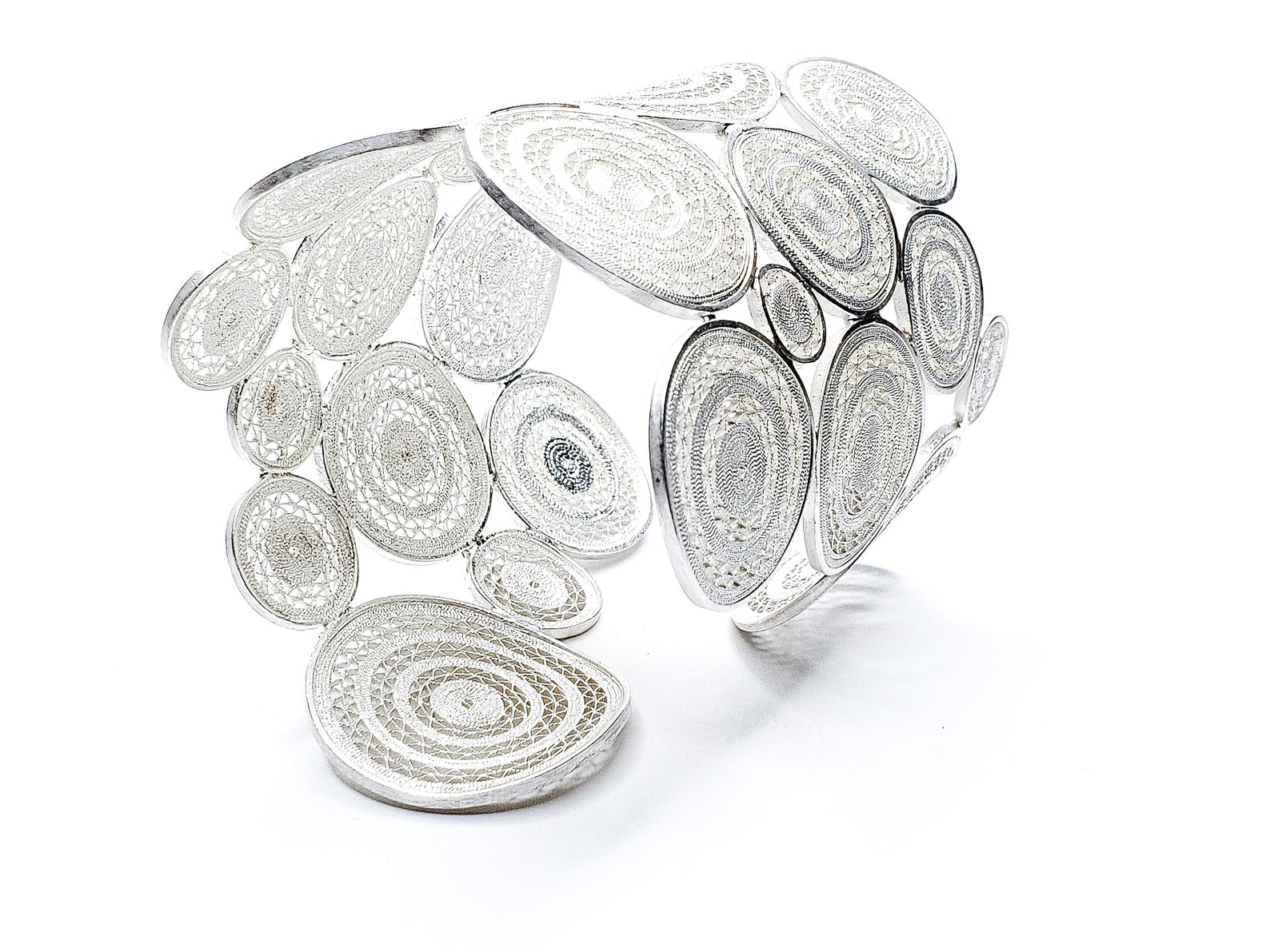 Mompox Original -"pandero" 925 Sterling Silver Filigree Bracelet ...