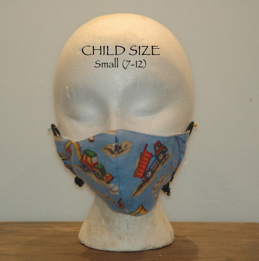 Child Sized Truck Mask With Filter Pocket and Removable - Etsy