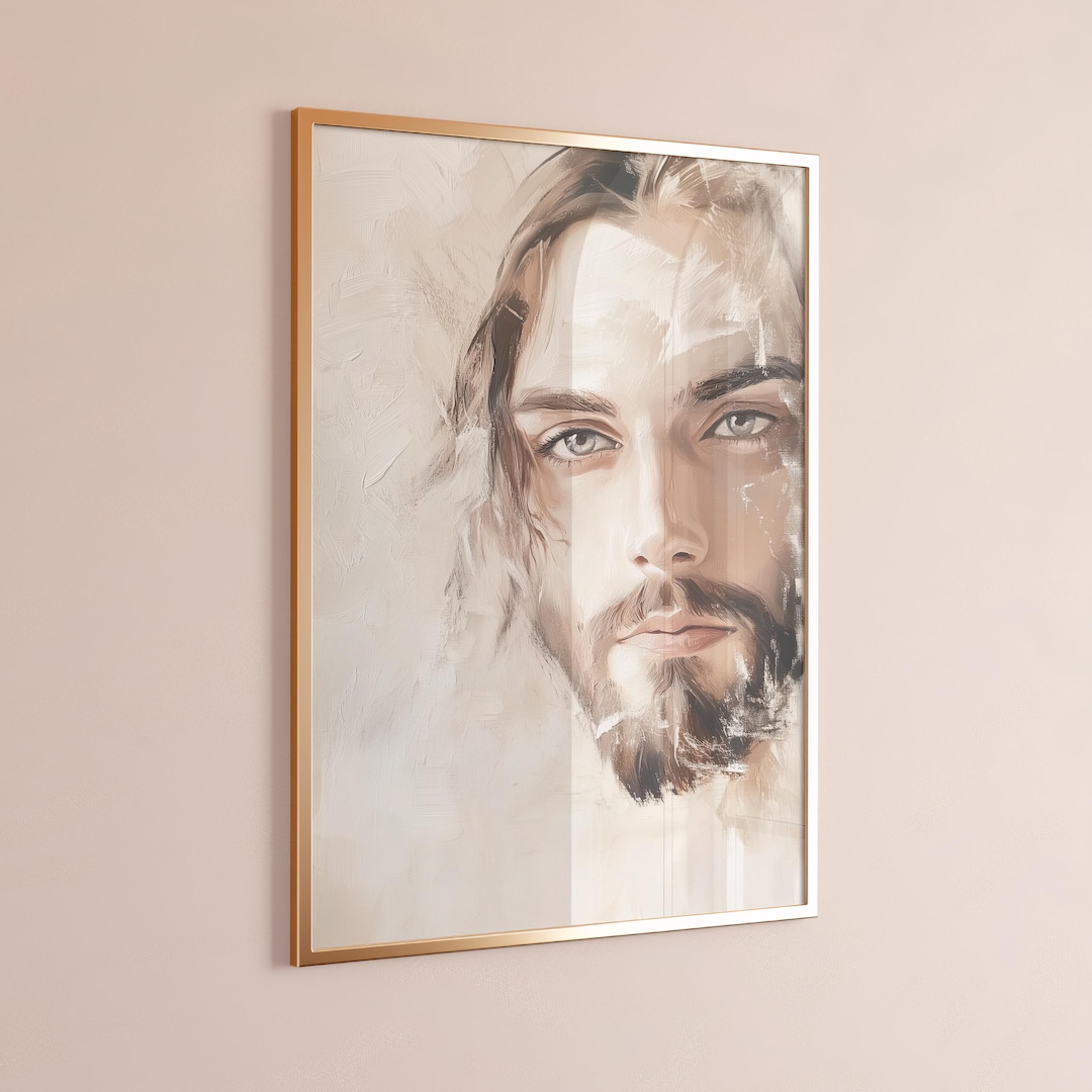 Jesus Christ Portrait: Modern Christian Wall Art (digital Download) - Etsy