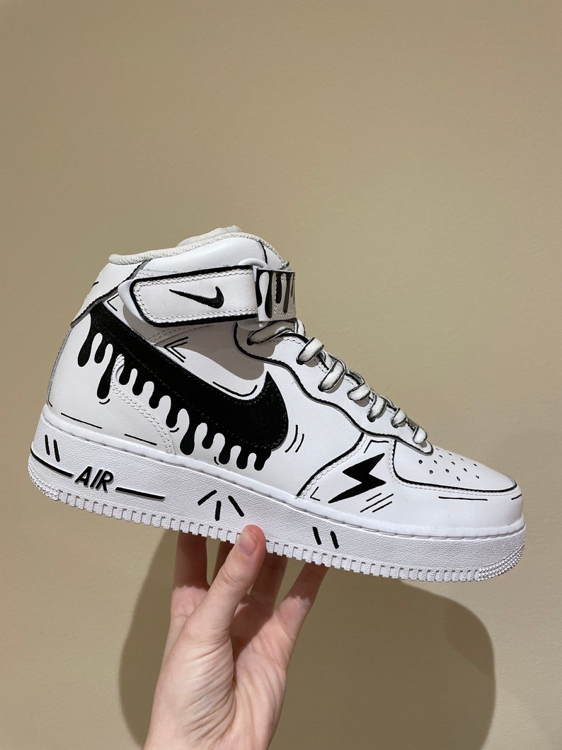 Custom Mid Top Air Force 1's - Etsy