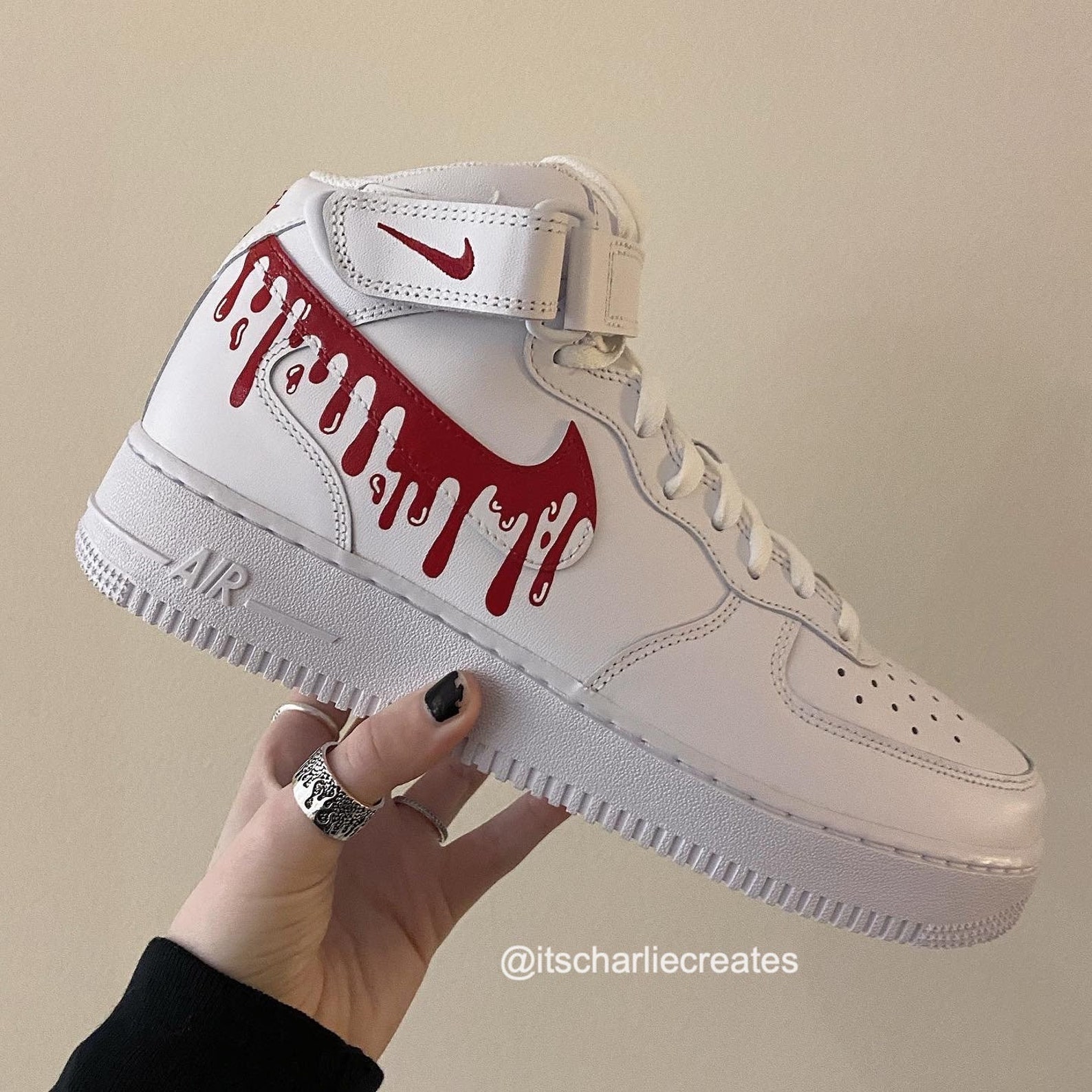 Custom Mid Top Air Force 1's - Etsy