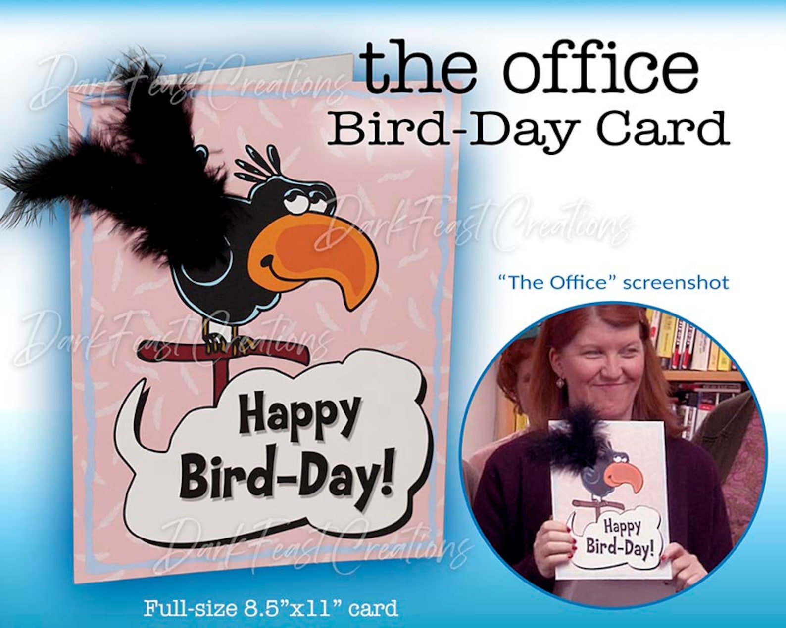 The Office Birthday Card - Happy Bird-day - Etsy