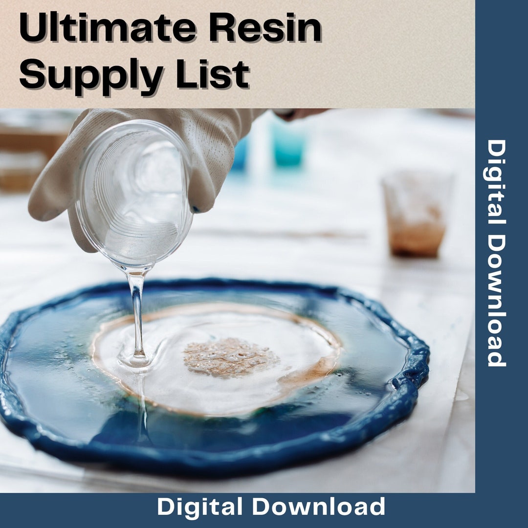 Resin Art Supply List: Comprehensive Materials Guide (digital Download ...