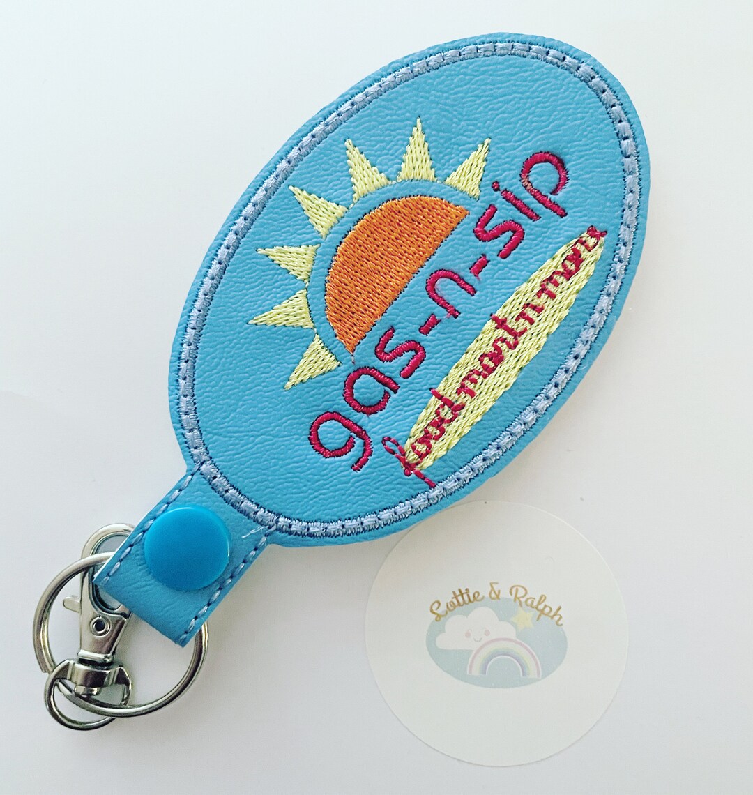Gas N Sip Steve/castiel Supernatural Inspired Keyfob Bagtag - Etsy