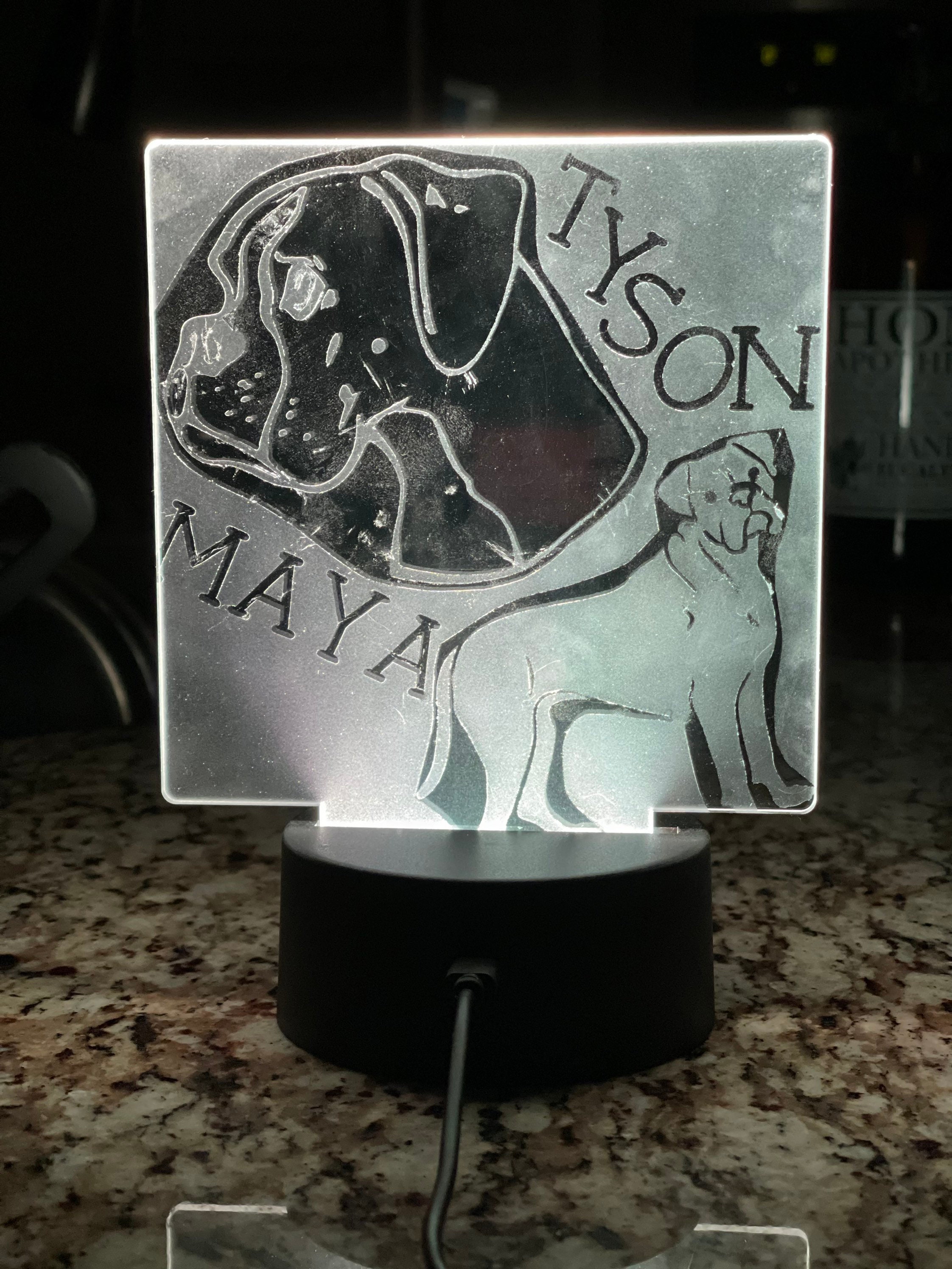 Customized LED Light up Display/sign Customized With Your Pet - Etsy
