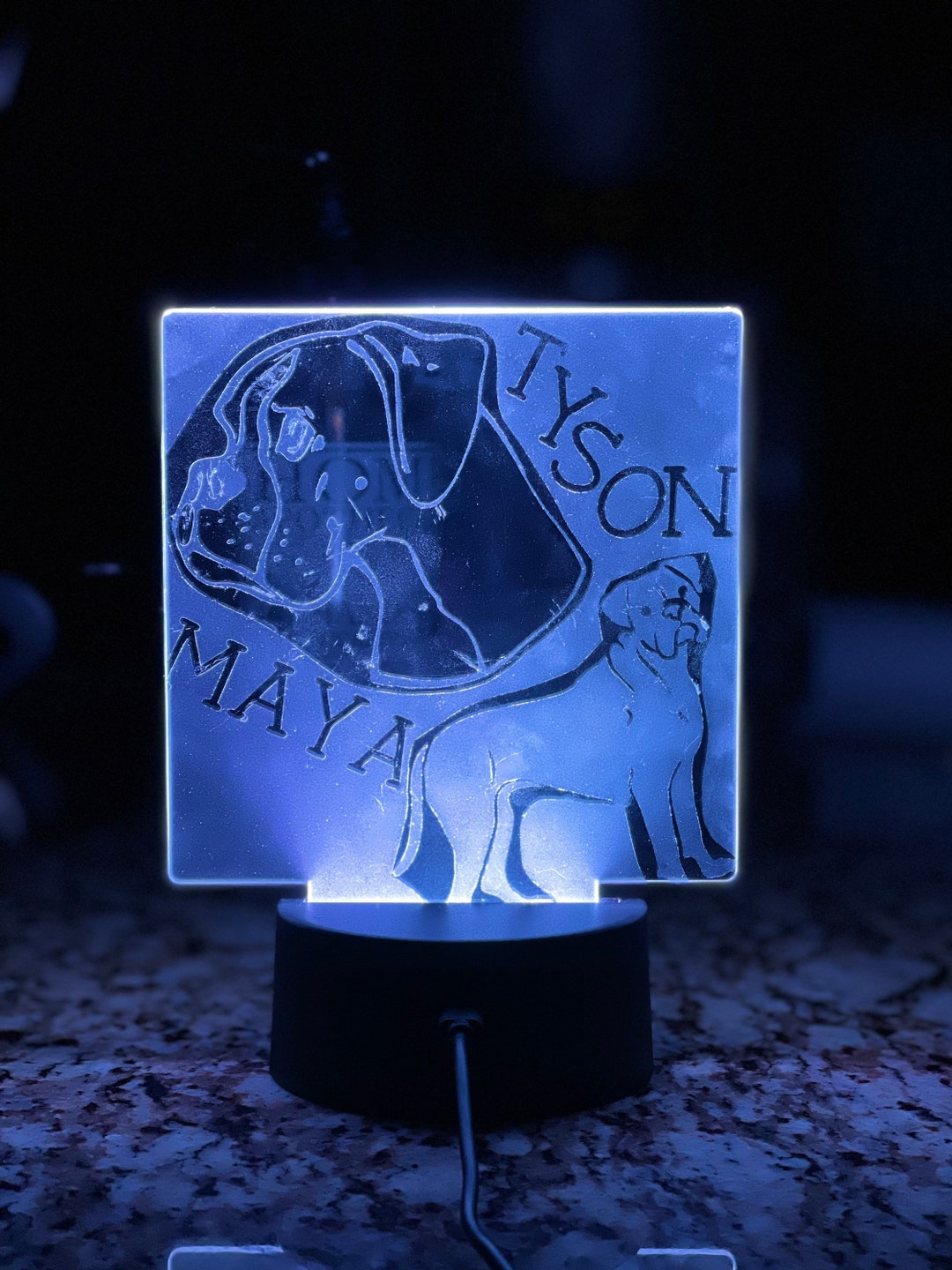 Customized LED Light up Display/sign Customized With Your Pet - Etsy