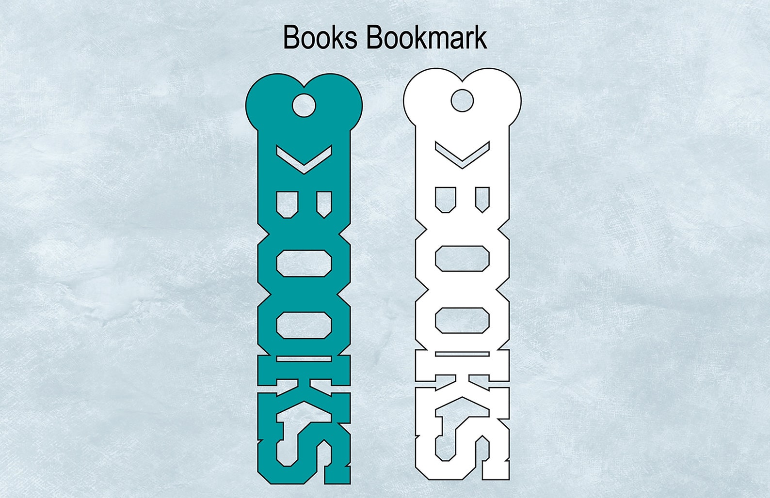 BOOKS Bookmark Blank Template, DIY Create Your Own Custom Personalized ...