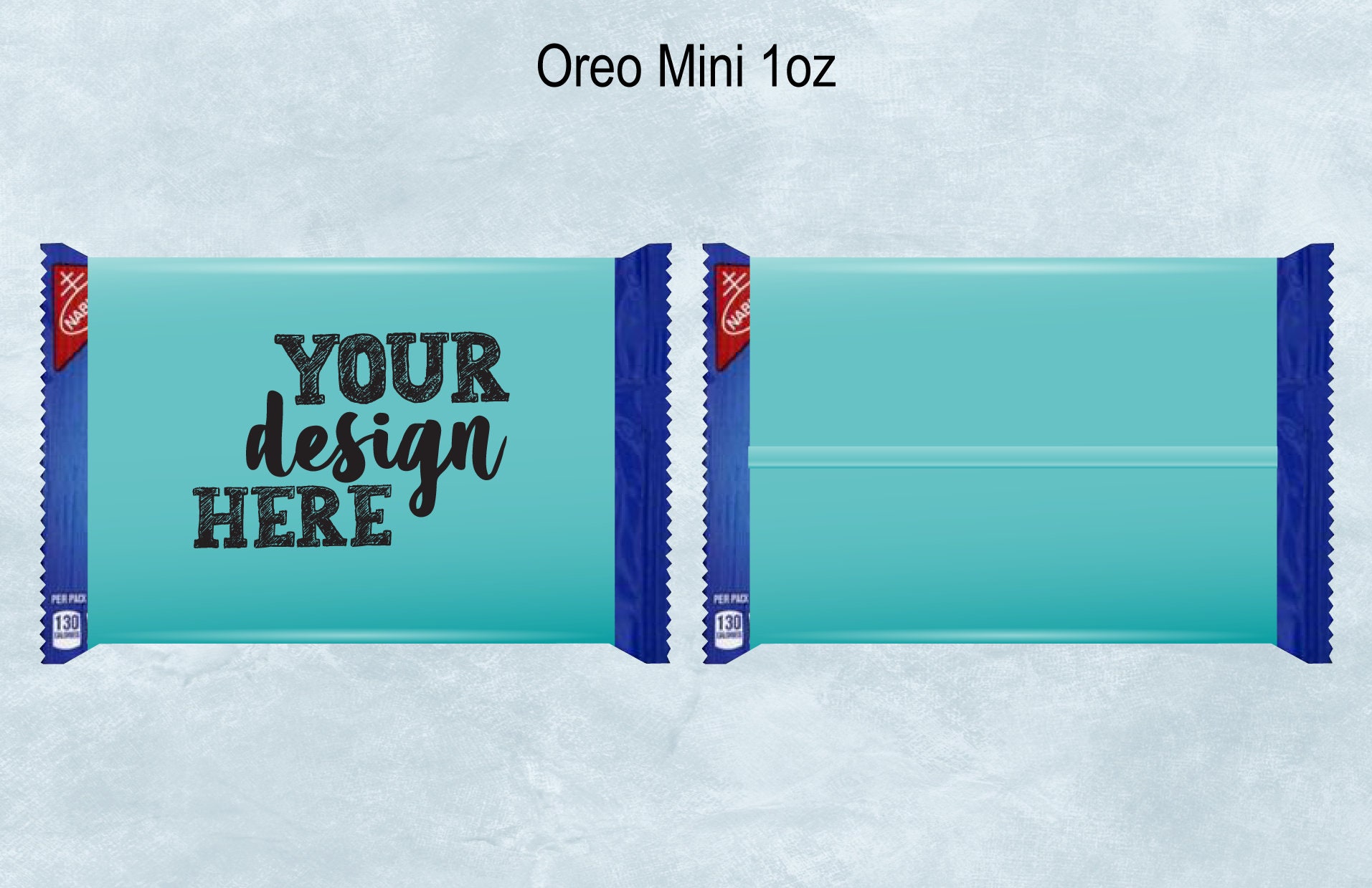Oreo Mini 1oz 28g Wrapper Template Sticker Label Create Your - Etsy