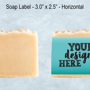 Soap Bar Wrapper Template 3.0" X 2.5" Horizontal, Soap Blank Label ...