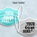 Toddler Face Mask Template Custom Blank Personalized Face - Etsy