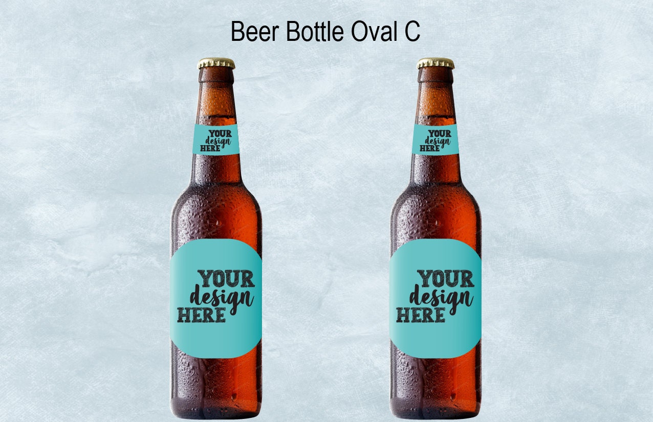 Oval Beer Label Template