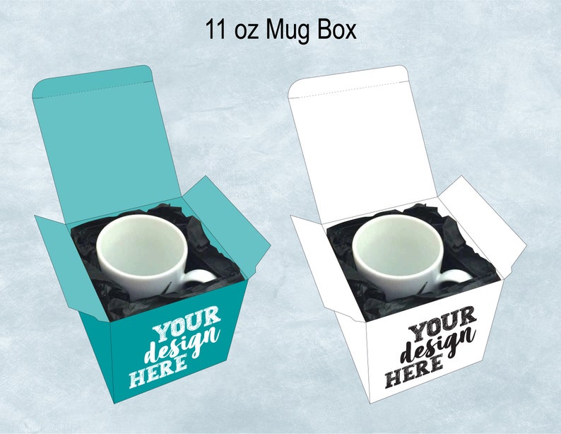 11oz Mug Box Template 11x17 Size Sheet Mug Gift - Etsy