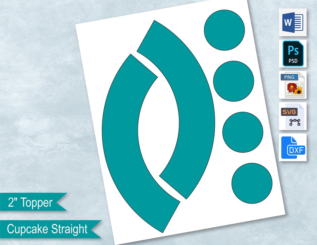 Cupcake Wrapper and Topper Blank Template, Cupcake Stickers Wraparound ...