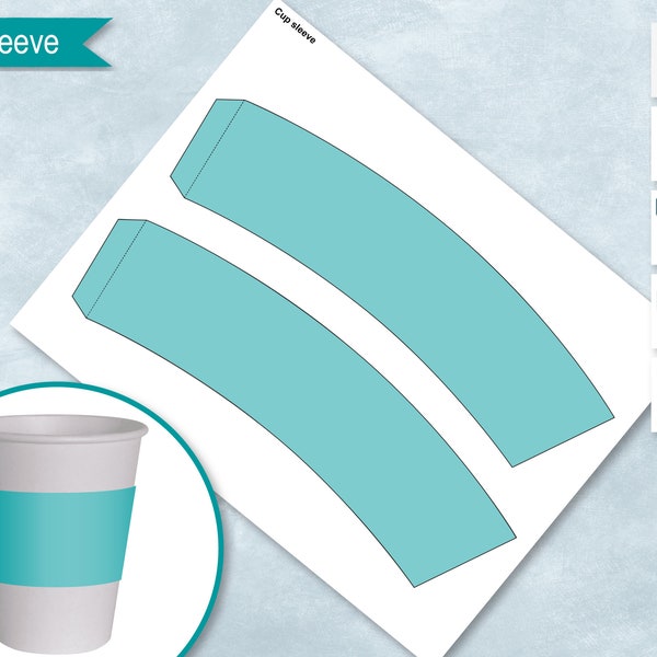 Cup Sleeve Template - Etsy