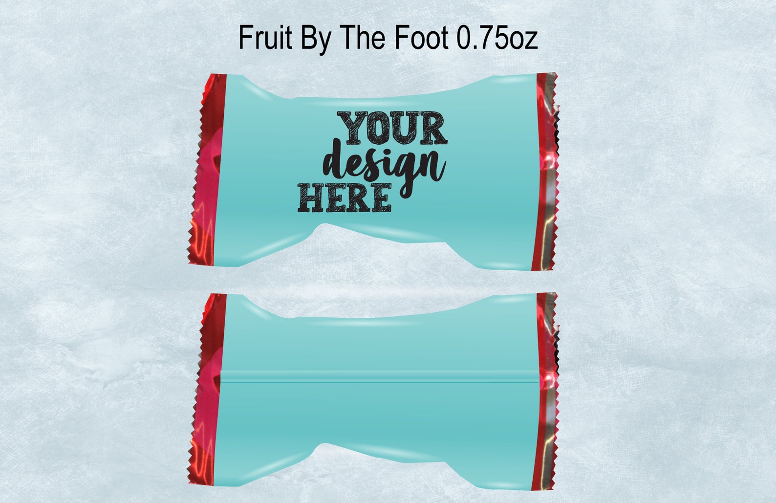 Fruit Candy Roll 0.75oz 21g Wrapper Template, Fruit Foot Sticker Label ...