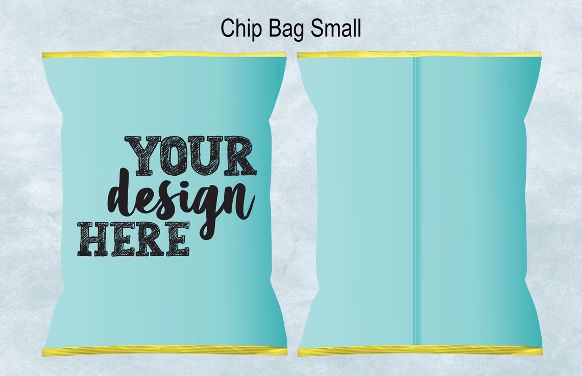 Chip Bag Template on 8.5 X 11 Sheet Chip Bag - Etsy