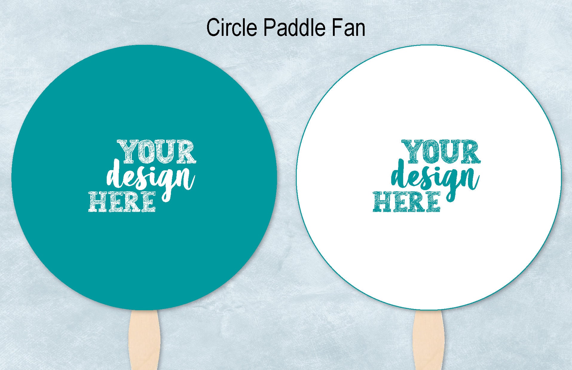 Circle Paddle Fan Blank Template Church Wedding Program - Etsy Australia