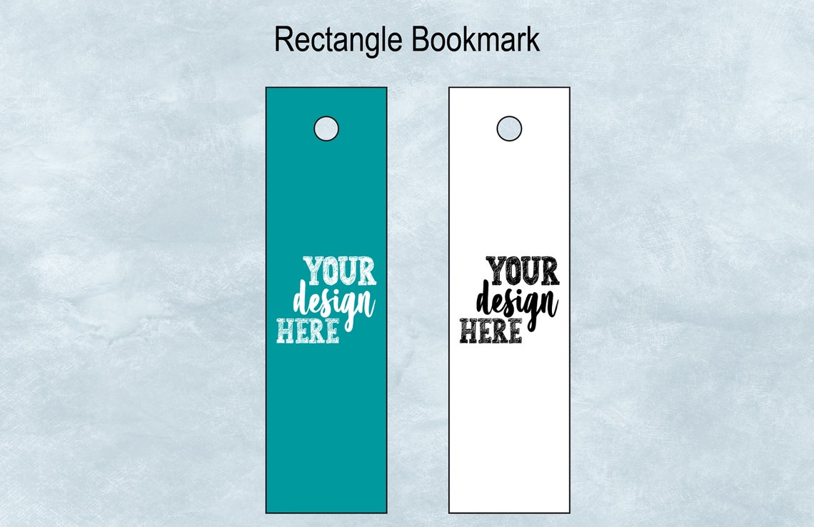 Rectangle Bookmark Blank Template Rectangular Bookmark DIY - Etsy