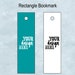 Rectangle Bookmark Blank Template, Rectangular Bookmark, DIY Create ...
