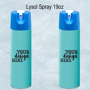 Lysol Disinfectant Spray 19oz Blank Label Template Lysol - Etsy