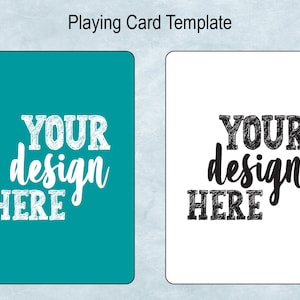 Playing Card, Trading Card, Sports Card Template DIY Blank Custom Poker ...