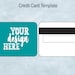 Credit Card Blank Template Label, Sublimation Card Template, Credit ...