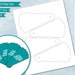 Scalloped Petal Fan Blank Template, Paddle Fan Church Wedding Program ...