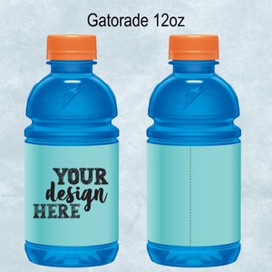 Gatorade 12oz 355ml Label Template Gatorade Sticker Label | Etsy