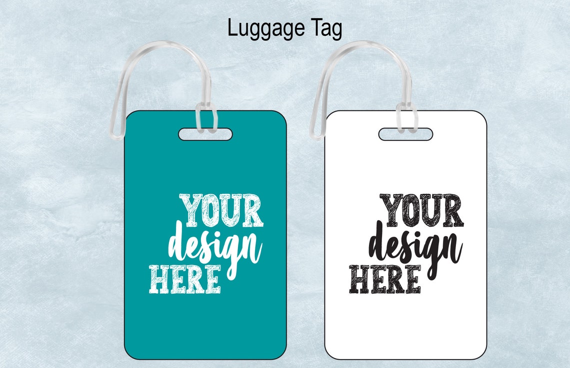Luggage Tag Template Work Badge Template DIY Blank - Etsy