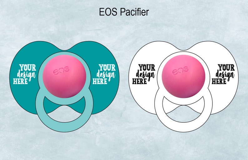EOS Pacifier Card Blank Template, Sublimation Lipbalm Holder, Baby ...