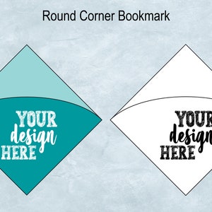 Rounded Corner Bookmark Blank Template, DIY Create Your Own Bookmark ...