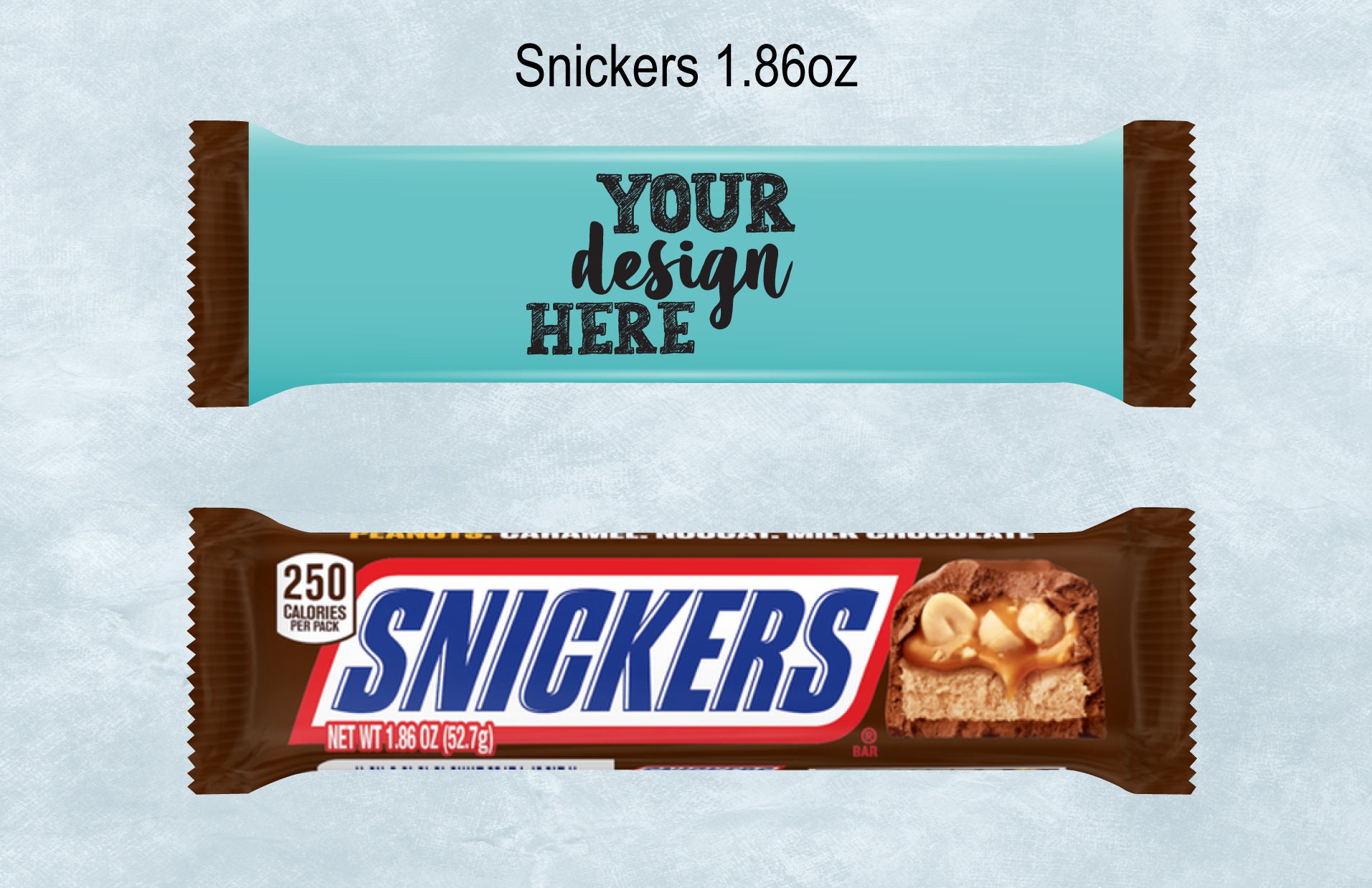 Snickers 1.86oz 52.7g Blank Wrapper Template Snicker Sticker | Etsy