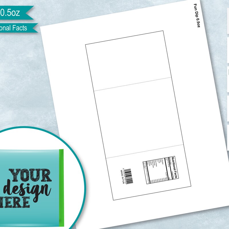 Fun Dip Template - Etsy