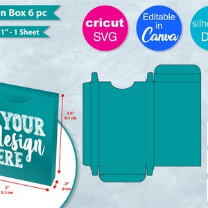 6 Crayon Treat Box Template, 8.5"x11" Sheet, Fits 6 Crayons, Custom ...