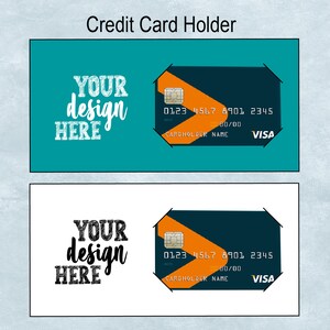 Credit Card Holder Blank Template Labels, Gift Card Display Card, DIY ...