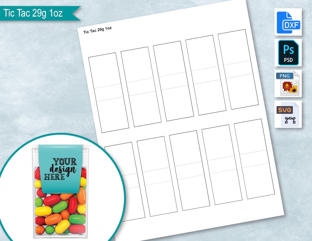 Mint Box 1oz 29g Blank Wrapper Template, Mint Sticker Label, Mint ...