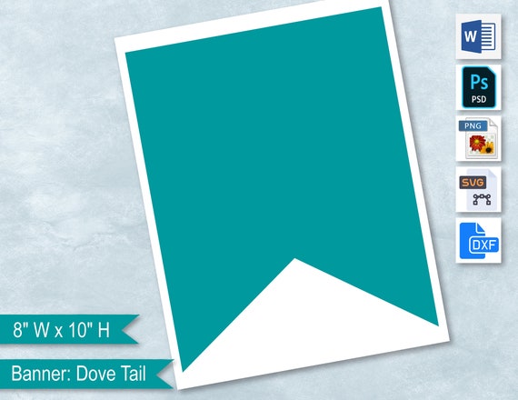 Dove Tail 8 X 10 Banner Blank Template Dove Tail | Etsy