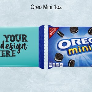Oreo Mini 1oz 28g Wrapper Template with Nutritional Facts | Etsy