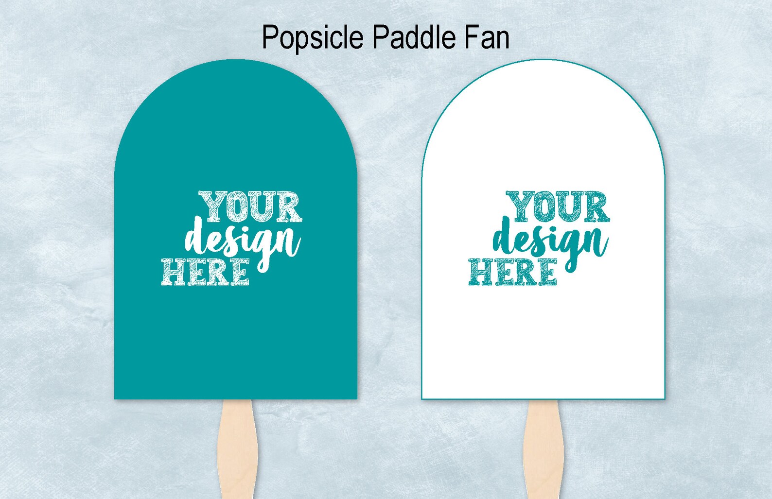 Popsicle Paddle Fan Blank Template, Church Wedding Program, Party DIY ...